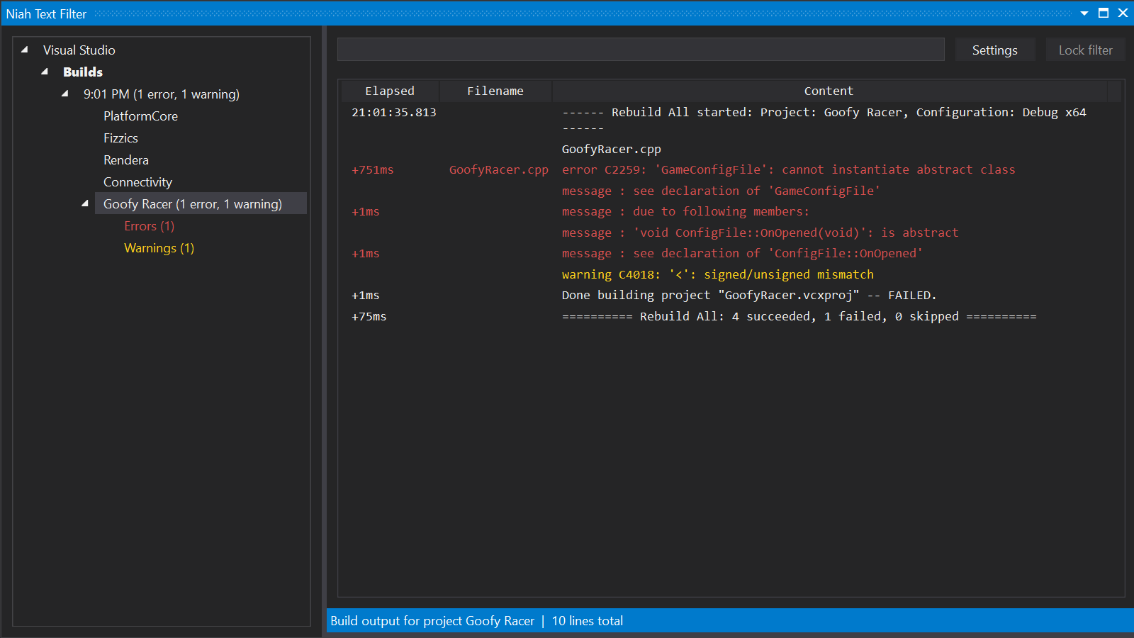 Debug Output Filter - Visual Studio Marketplace